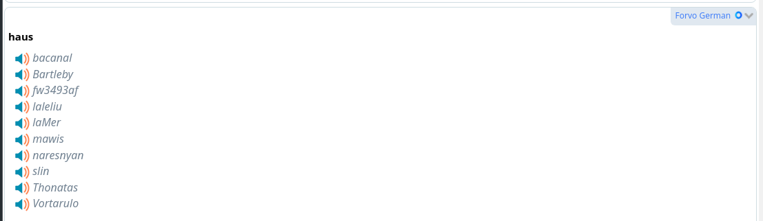 FORVO Pronunciations in All Languages (>6.7 million) - 资源分享 - FreeMdict Forum